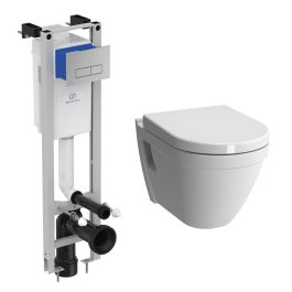Set vas WC suspendat Vitra S50 si, E2332AA + 5618B003-0075 + 72-003-309 ...